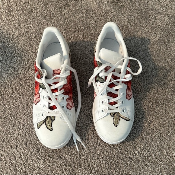 adidas | Shoes | Adidas Embroidered Floral Stan Smith Sneakers | Poshmark